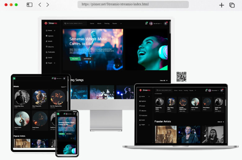 25 Best Music Website Templates Free & Premium - freshDesignweb