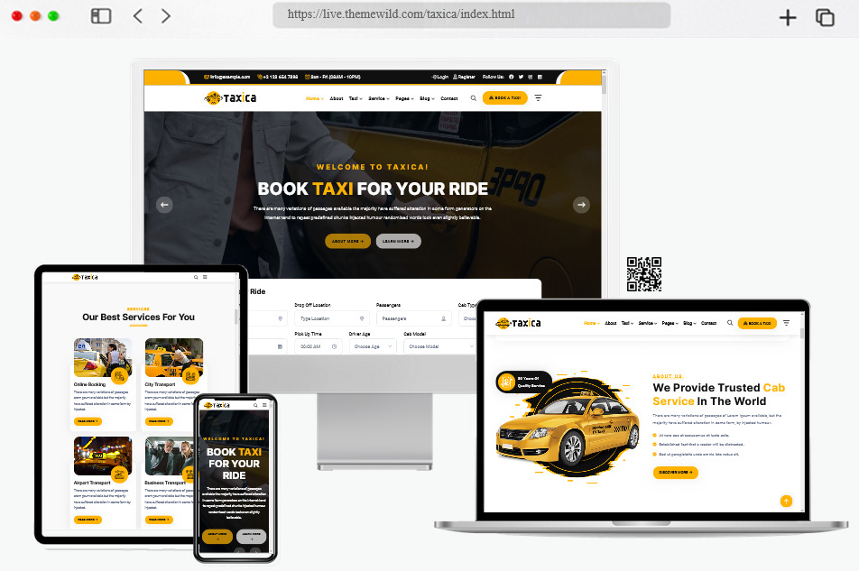 10+ Best Taxi Website Templates for 2025 - freshDesignweb