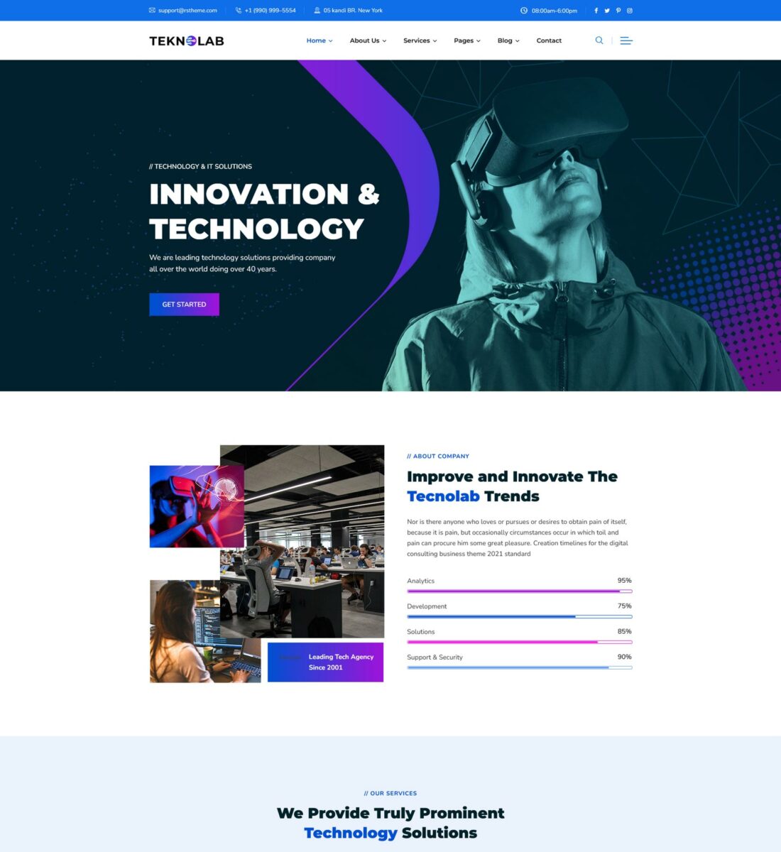 30 Best IT Company Website Templates 2024 - freshDesignweb