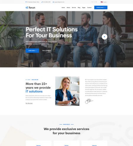 30 Best IT Company Website Templates 2024 - freshDesignweb