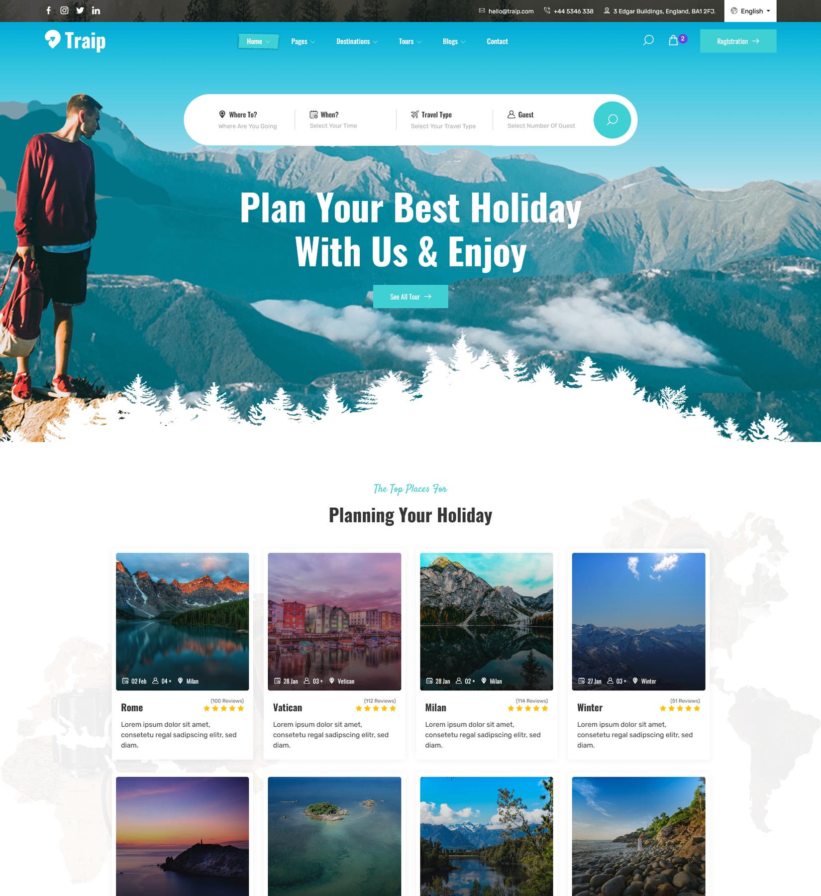 40 Best Travel Website Templates 2023 - freshDesignweb