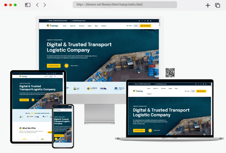 22 Best Transport & Logistics Website Templates 2024 - freshDesignweb