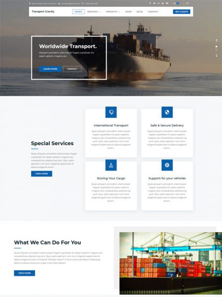 16 Best Free Transportation & Logistics WordPress Themes - freshDesignweb