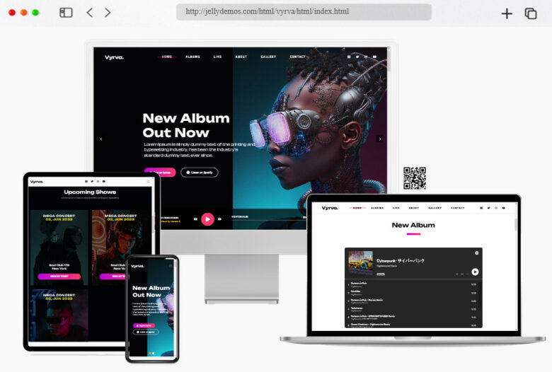 25 Best Music Website Templates Free & Premium - freshDesignweb