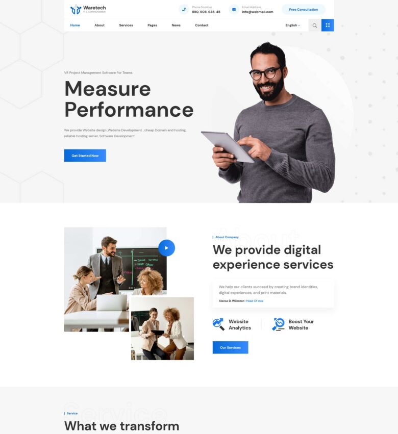 30 Best IT Company Website Templates 2024 - freshDesignweb