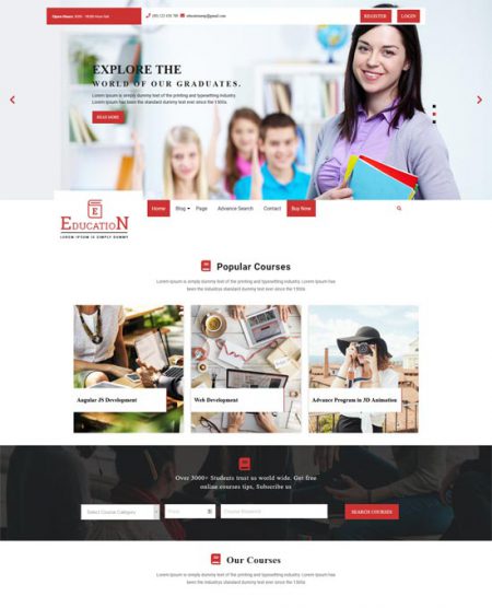 15+ Best Free Education WordPress Themes 2025 – freshDesignweb