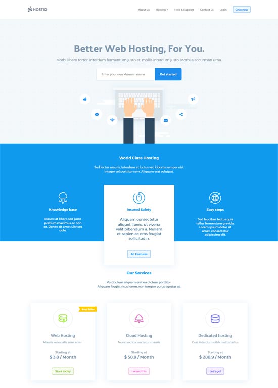 90+ Best Hosting Website Templates Free & Premium - Page 2 of 2 ...